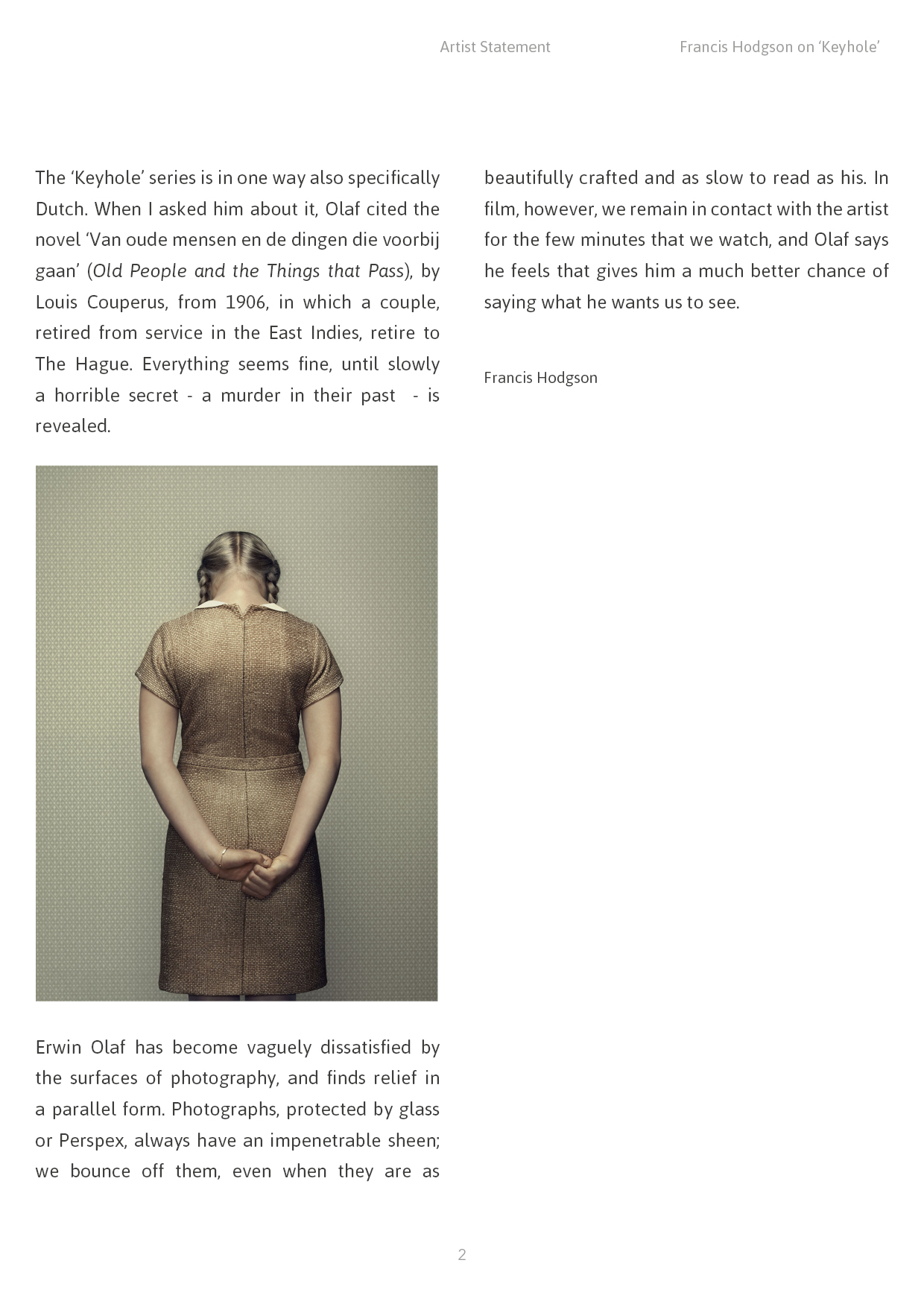 Keyhole, 2011 - 2013 | Erwin Olaf