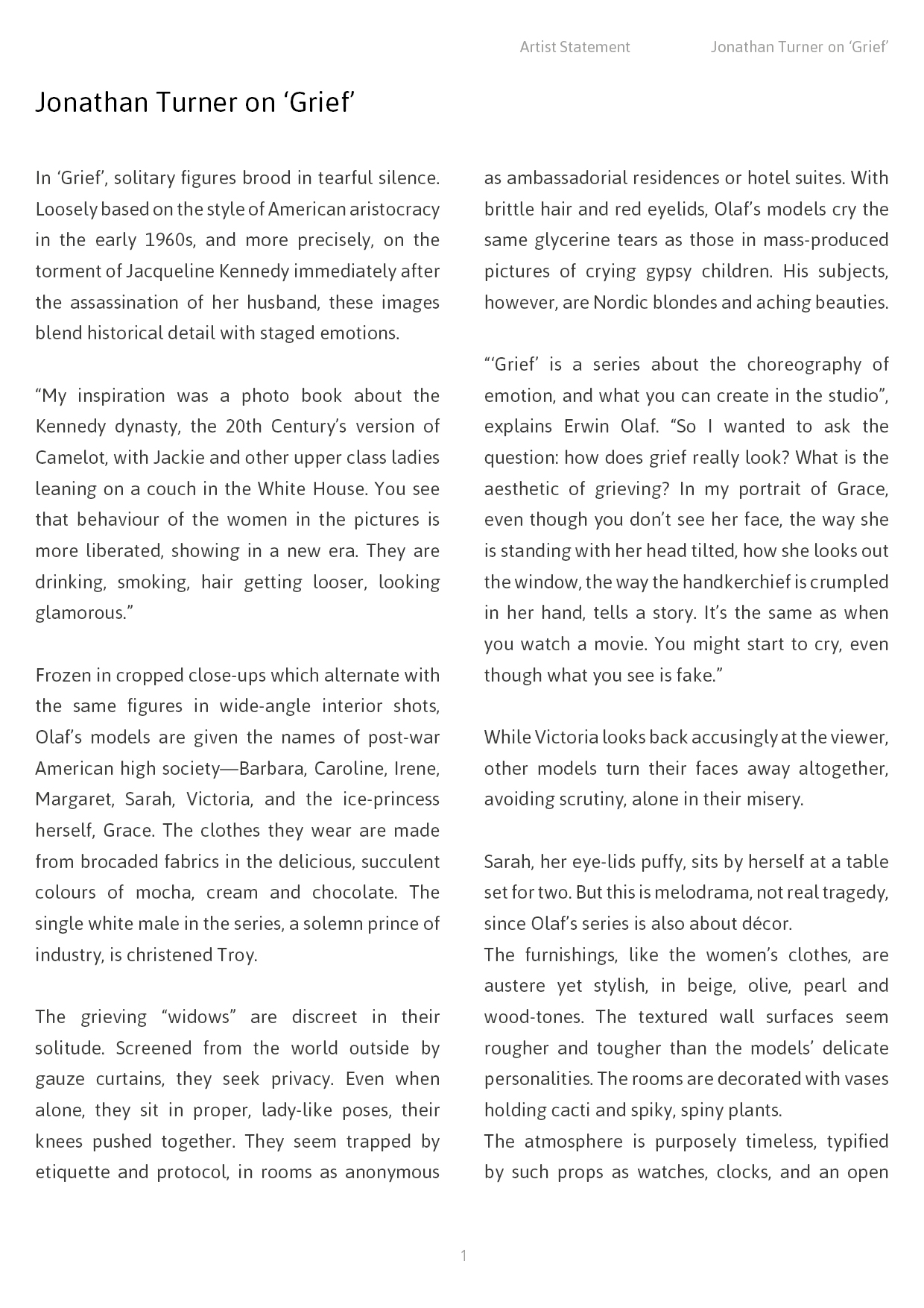 Grief, 2007 | Erwin Olaf